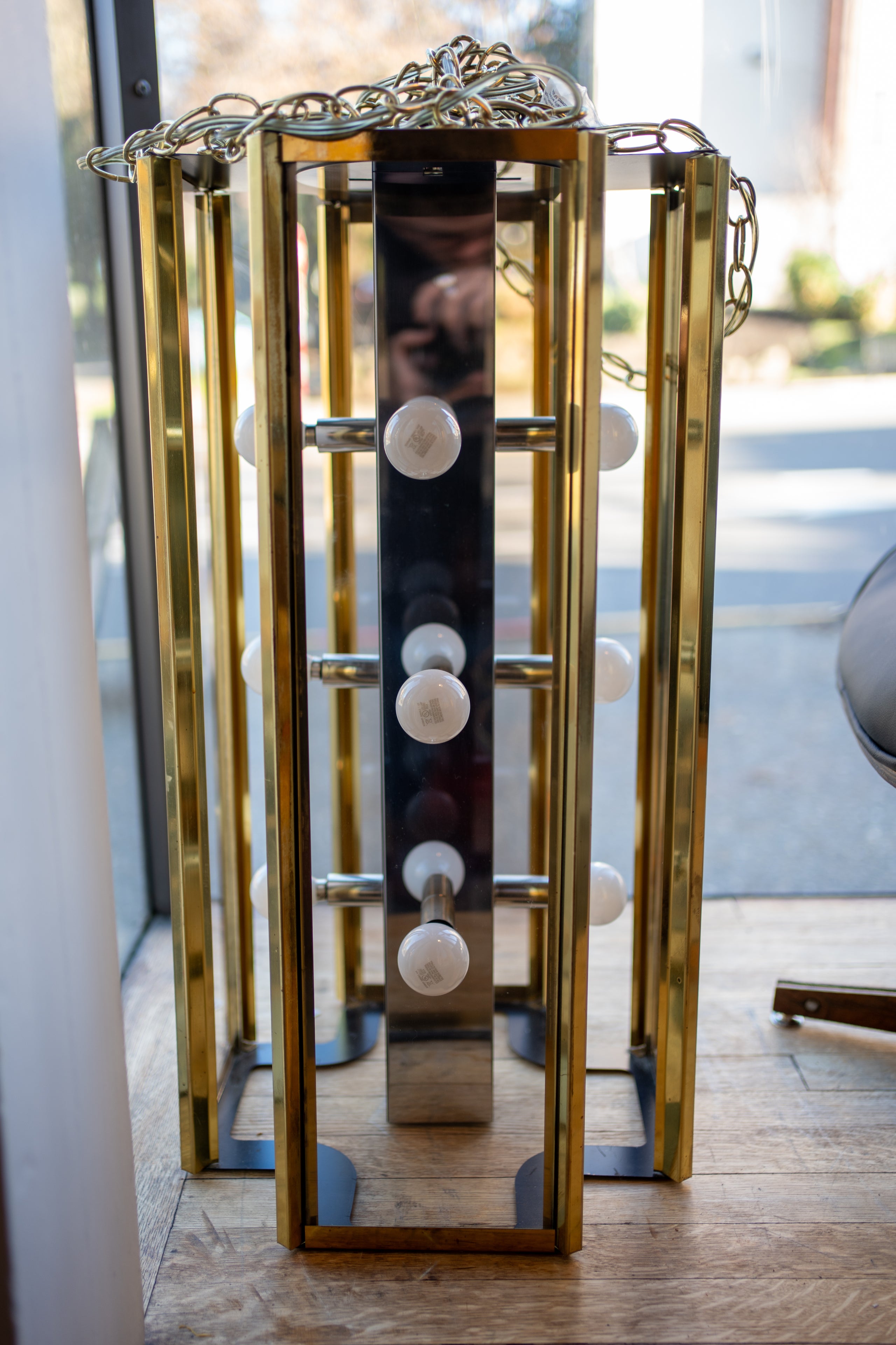 Brass Hanging Lamp/Chandelier | Stuff in Seattle